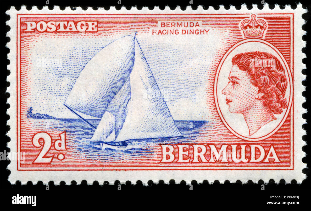 Postage stamp from Bermuda in the Country Motives series issued in 1953 ...