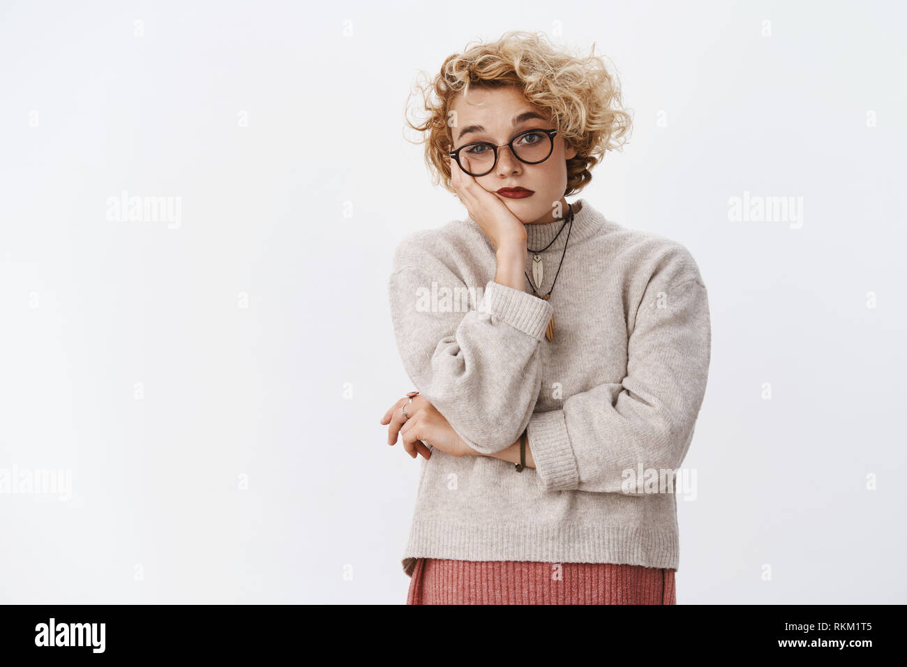 Sad girlfriend blond hi-res stock photography and images - Alamy