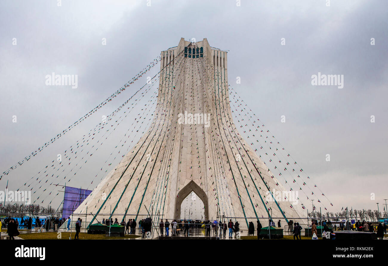 azadi tower in tehran Stock Photo - Alamy