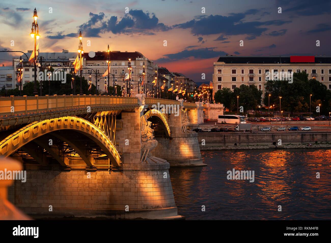 Margaret Bridge Budapest High Resolution Stock Photography and Images ...