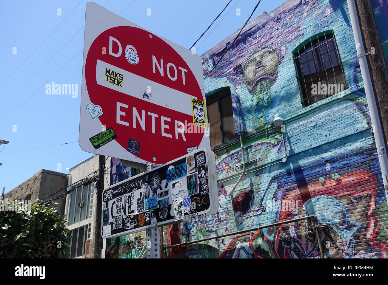 Mission Beach, California is known for its street murals that are ...