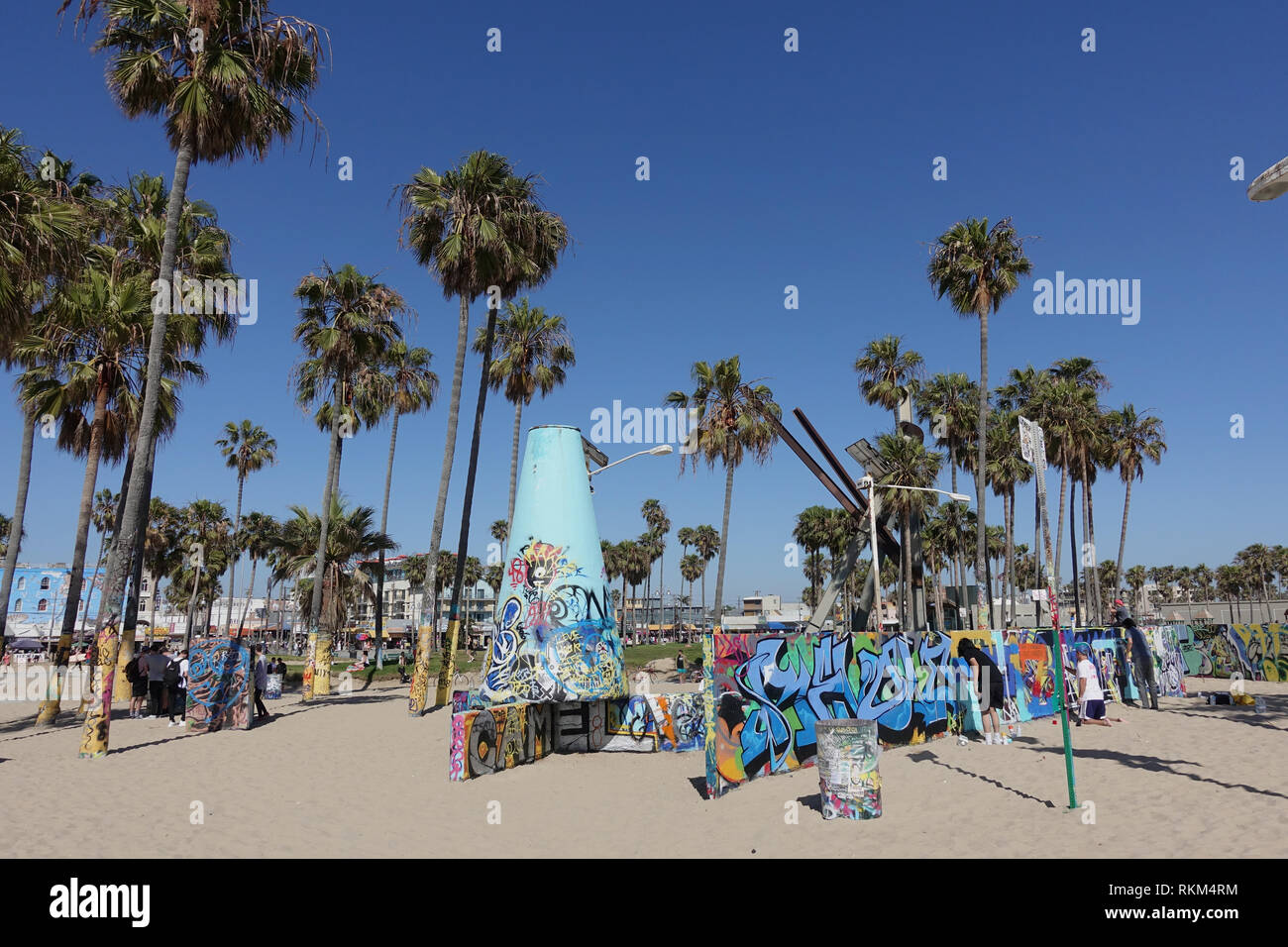 Mission Beach, California is known for its street murals that are ...