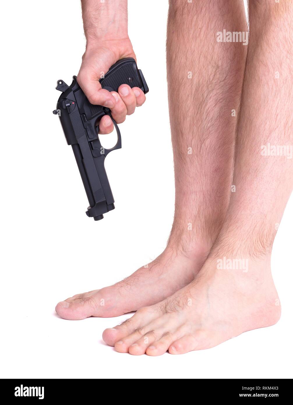 Shooting yourself in the foot hi-res stock photography and images - Alamy