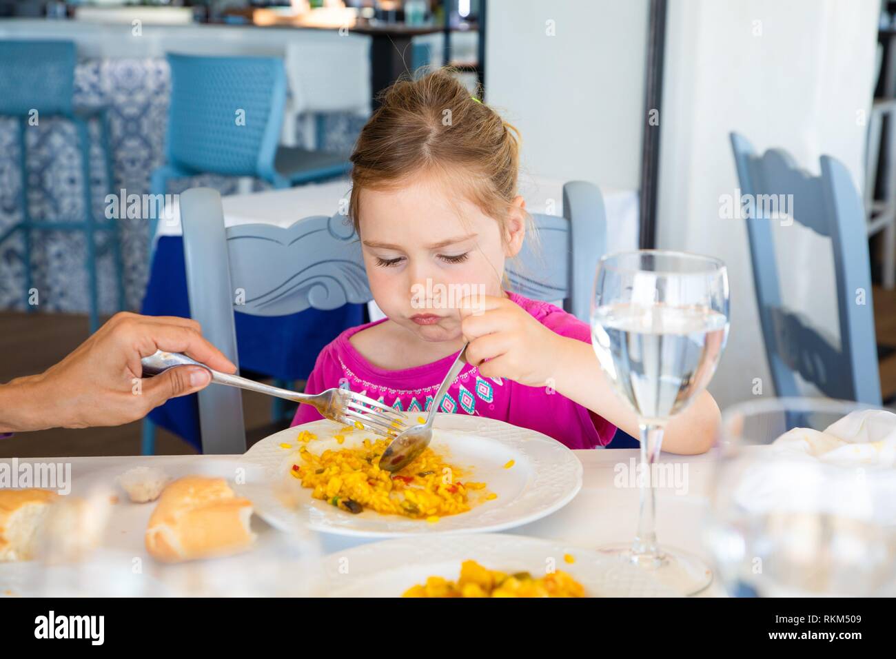 Angry girl at restaurant hi-res stock photography and images - Alamy