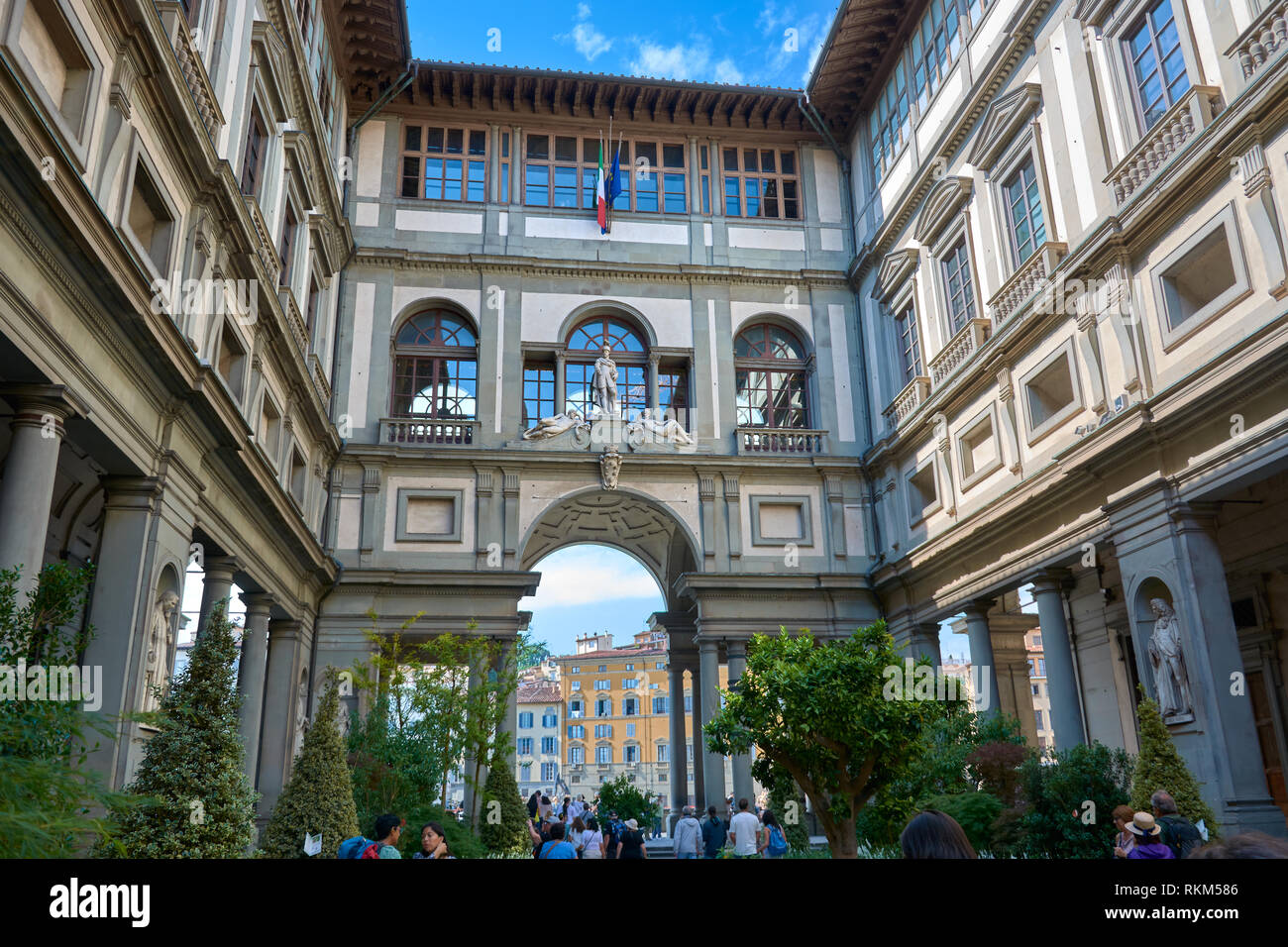 Florence uffizi piazza hi-res stock photography and images - Alamy