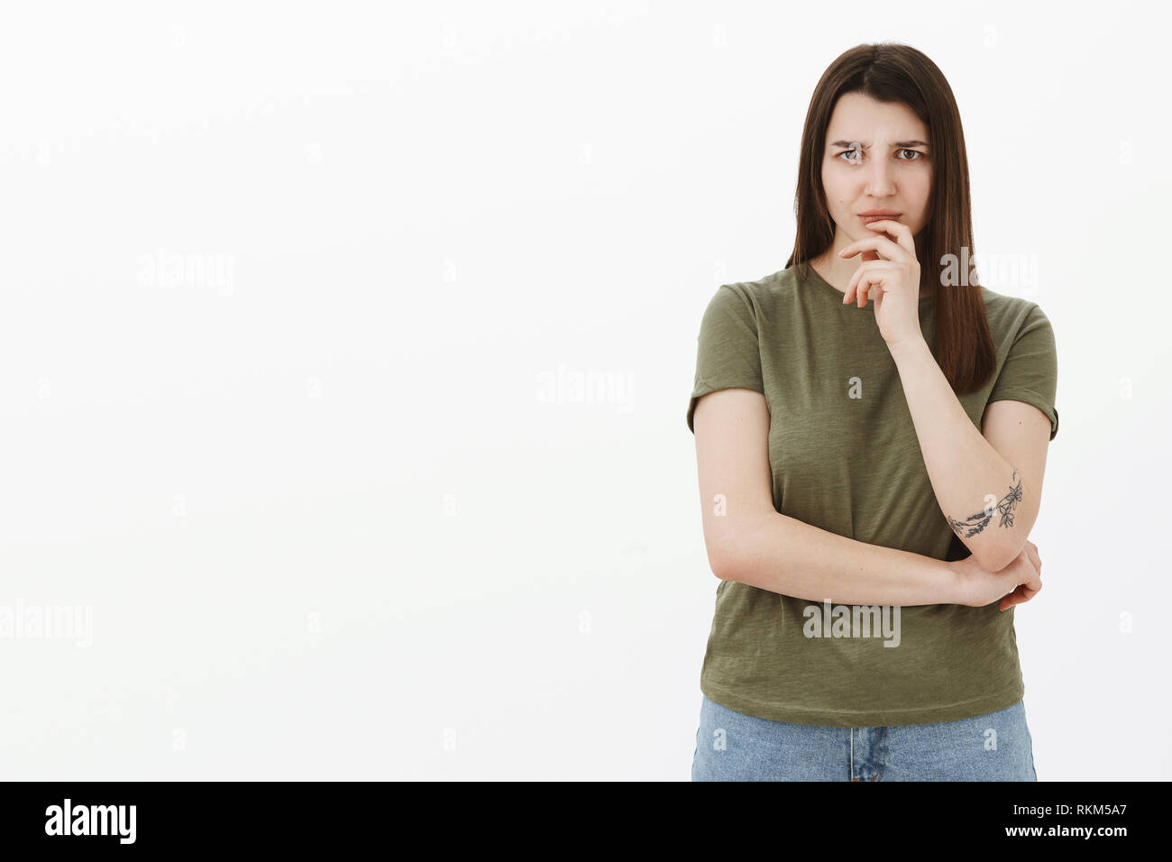 Hesitant hi-res stock photography and images - Alamy