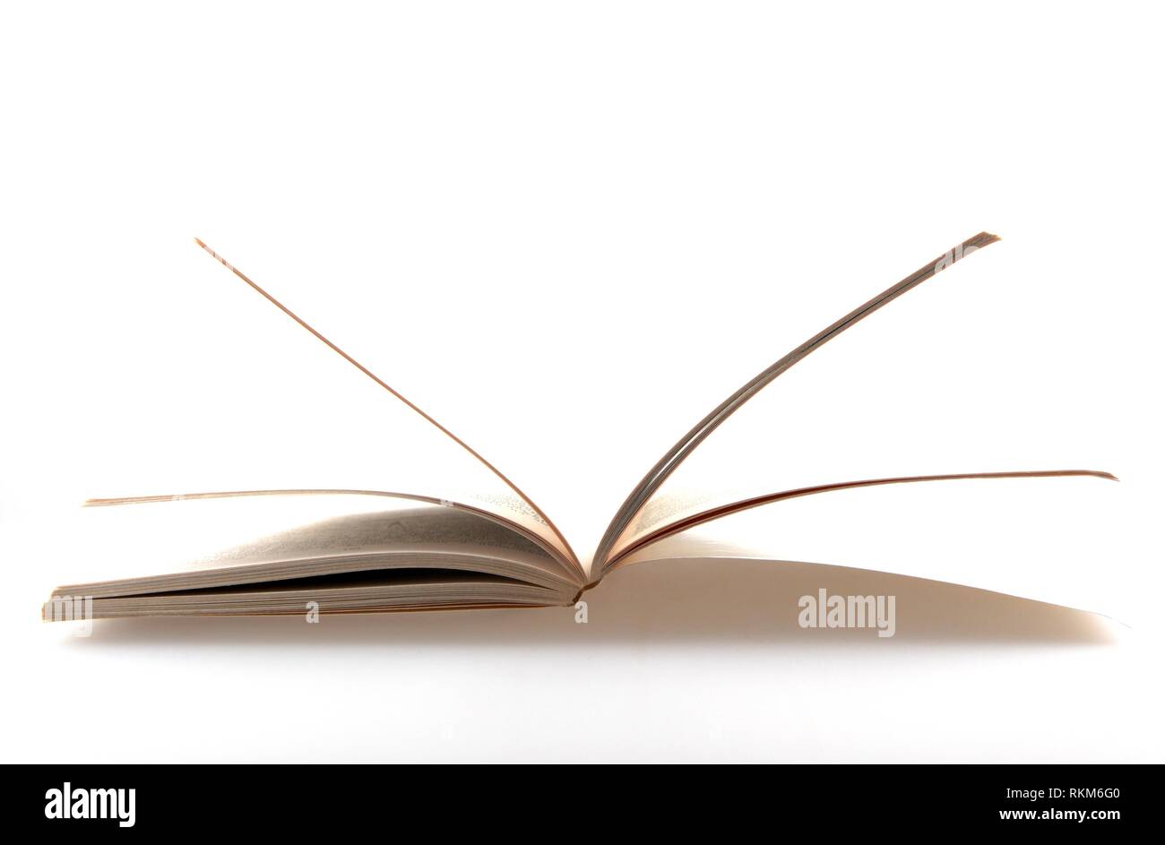 open book isolated on white Stock Photo - Alamy