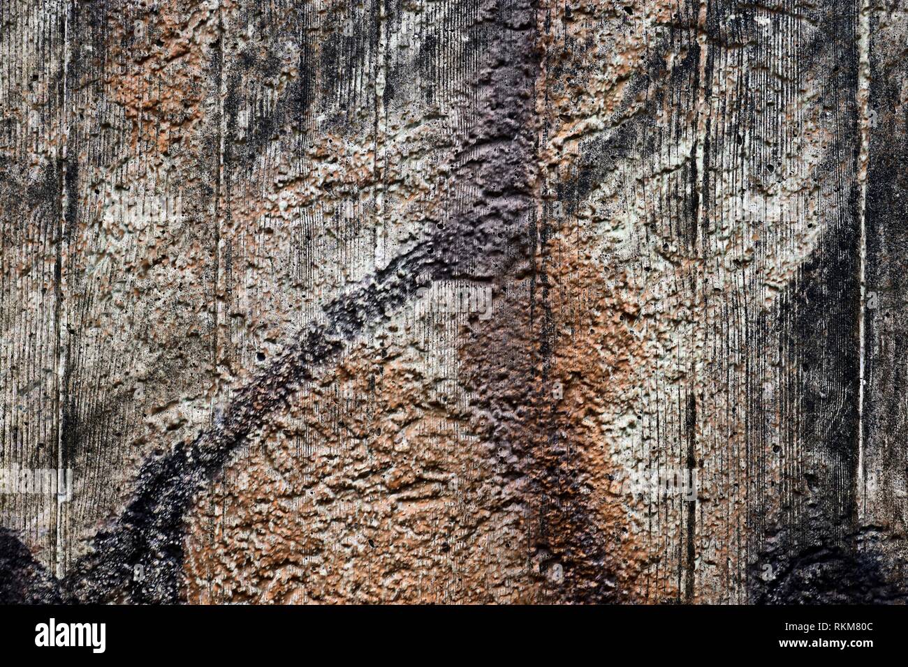 Close up high resolution surface of weathered concrete wall material ...