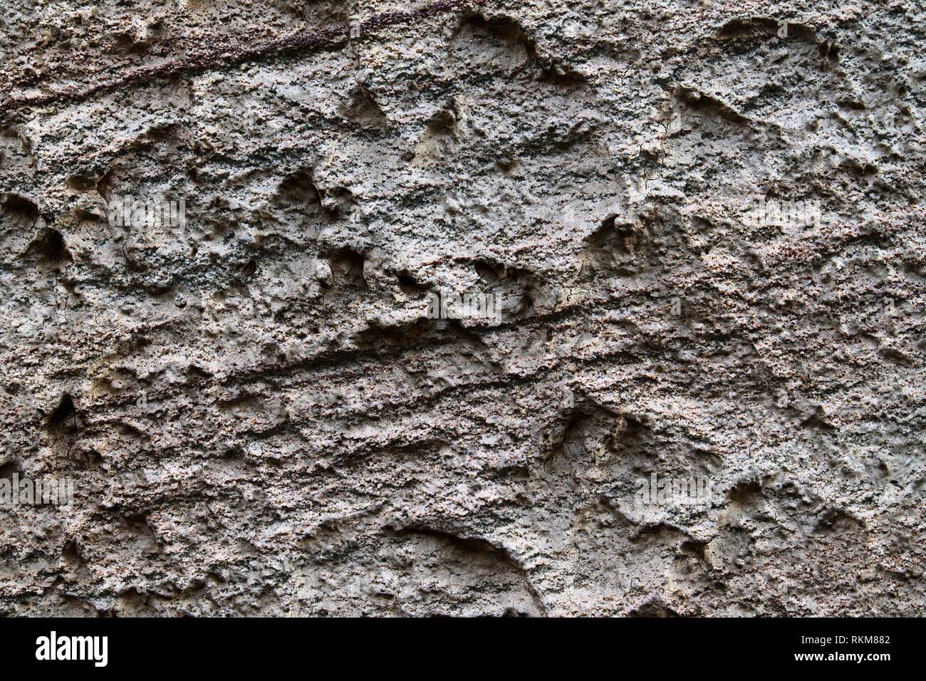 Close up high resolution surface of weathered concrete wall material ...