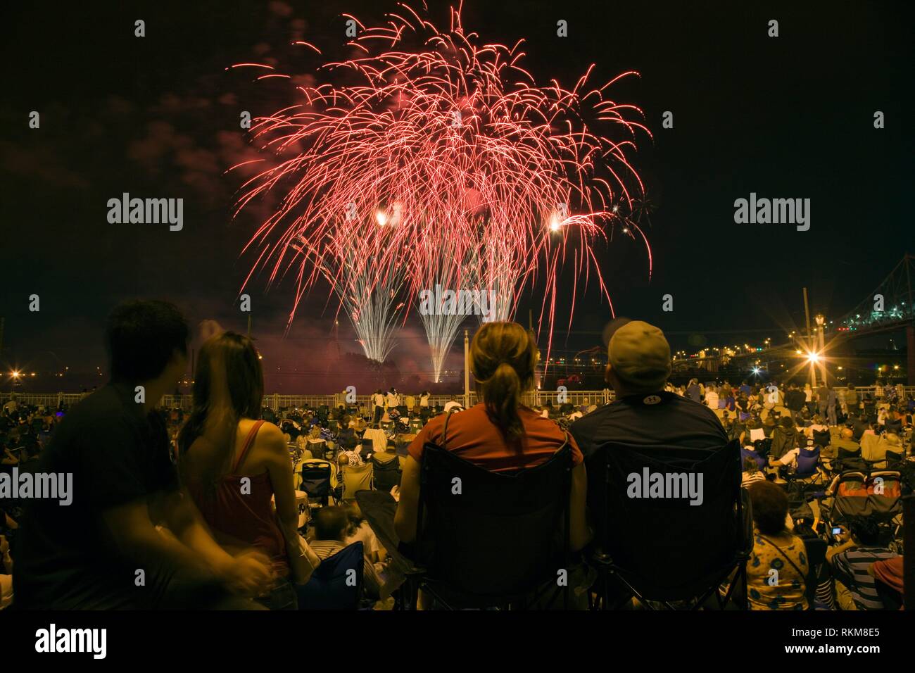 Fireworks la ronde montreal canada hi-res stock photography and images ...