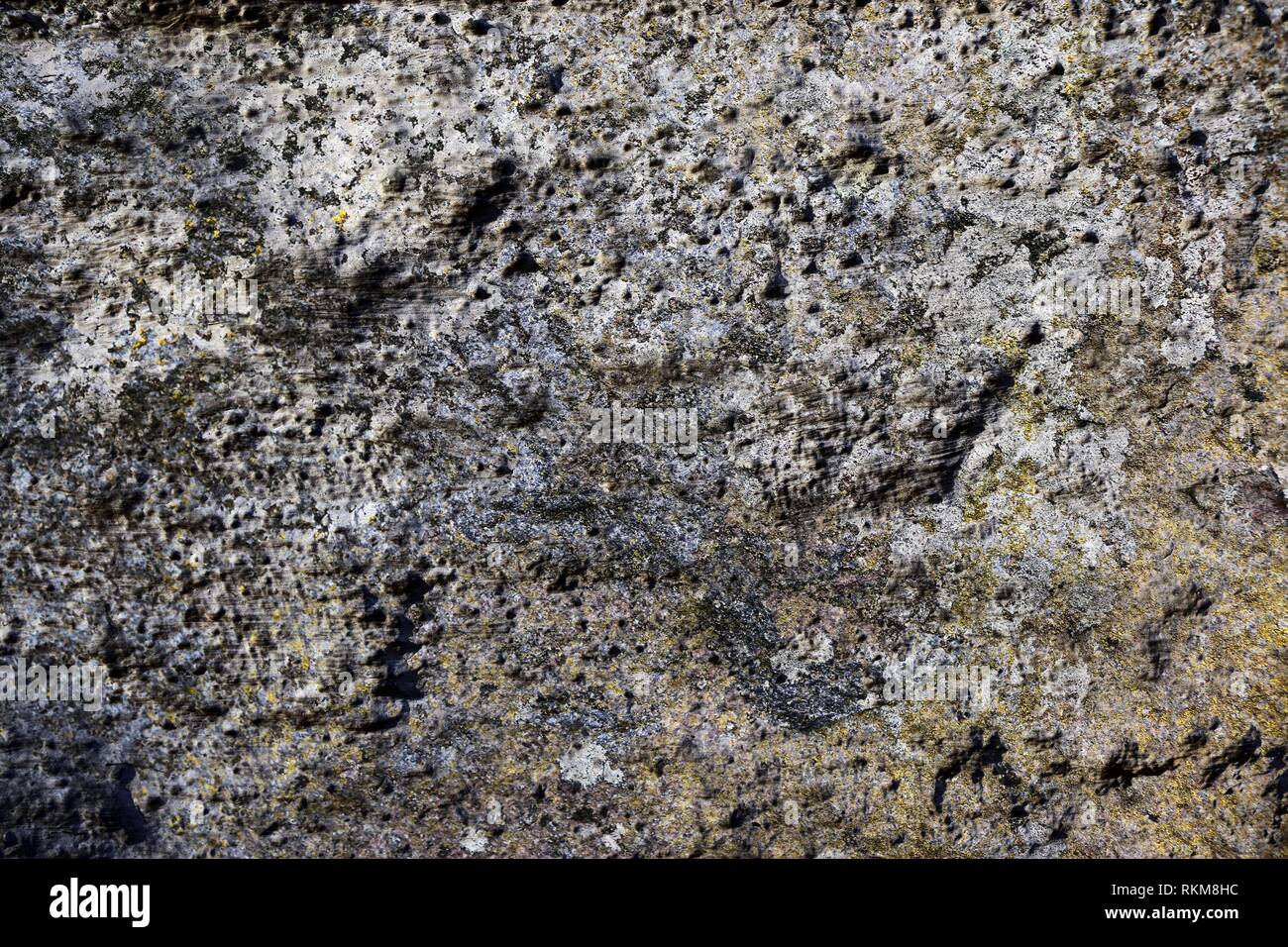 Close up high resolution surface of weathered concrete wall material ...