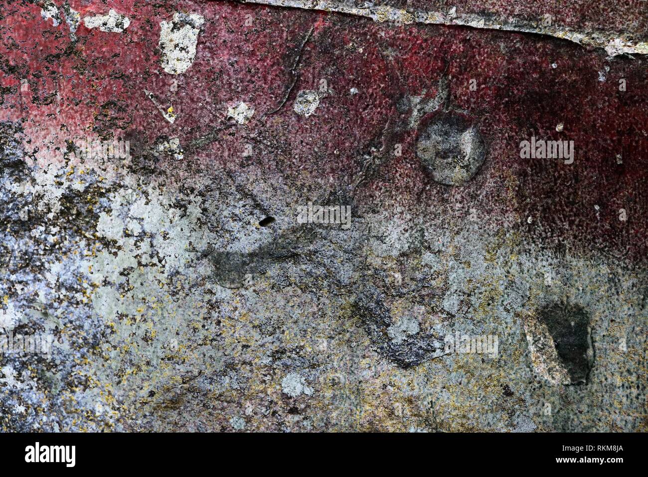 Close up high resolution surface of weathered concrete wall material ...