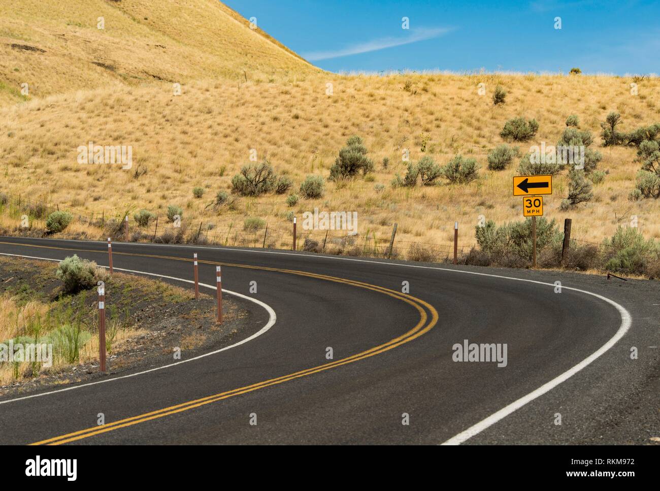 state route 261, near the Palouse and Snake rivers, Washington state ...
