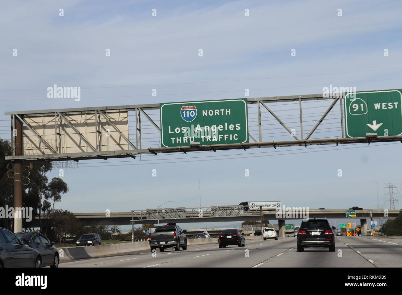 Los angeles road sign hi-res stock photography and images - Alamy