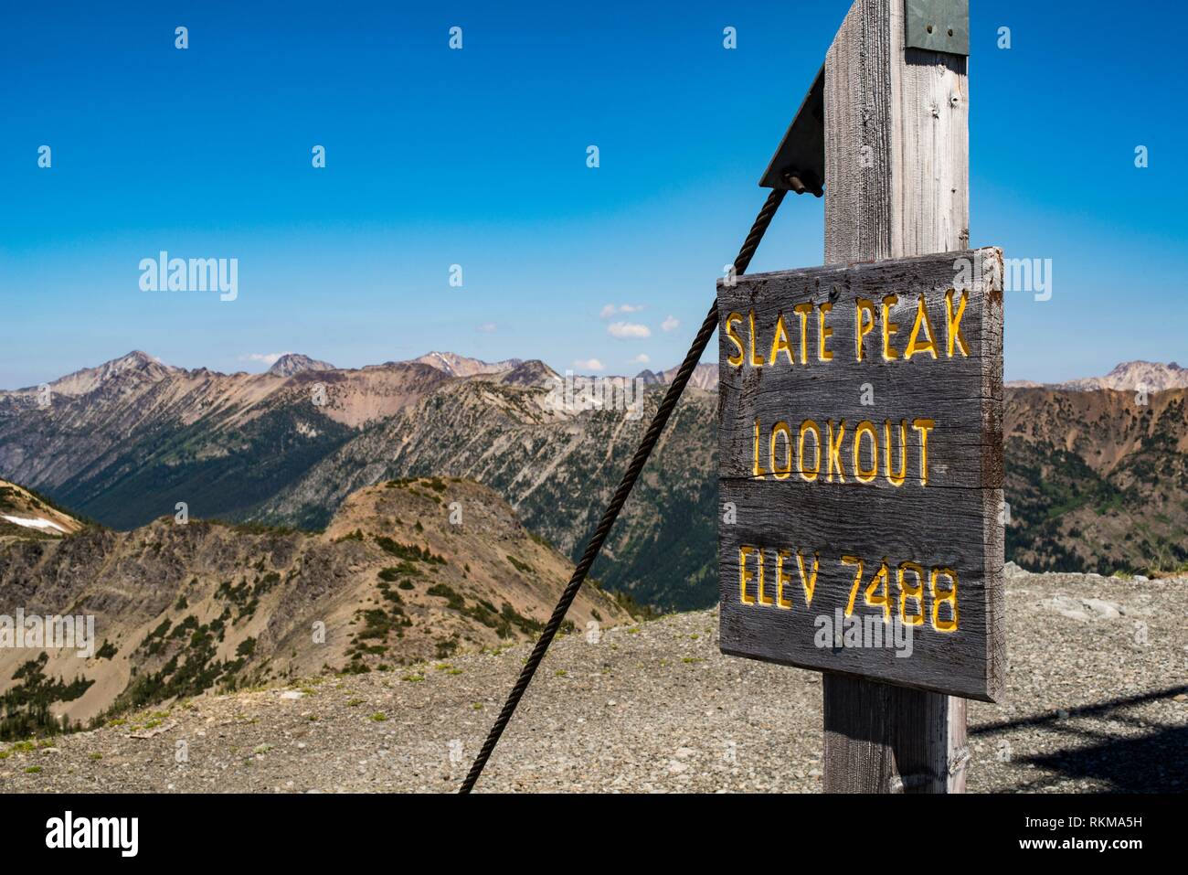 Slate peak sign hi-res stock photography and images - Alamy