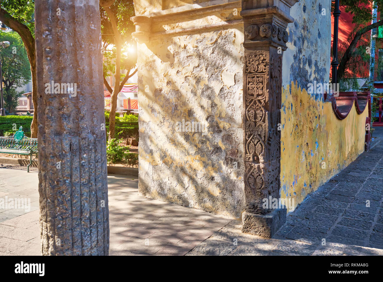 Colorful architecture coyoacan mexico city hi-res stock photography and ...
