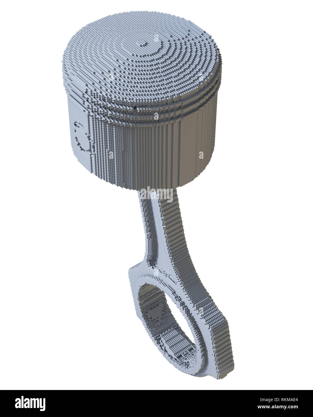 3d printed car piston isolated Stock Photo - Alamy