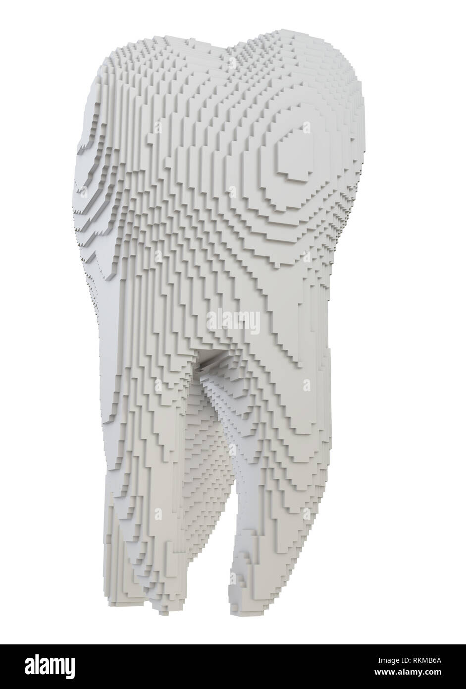 3d printed tooth isolated on white background Stock Photo - Alamy