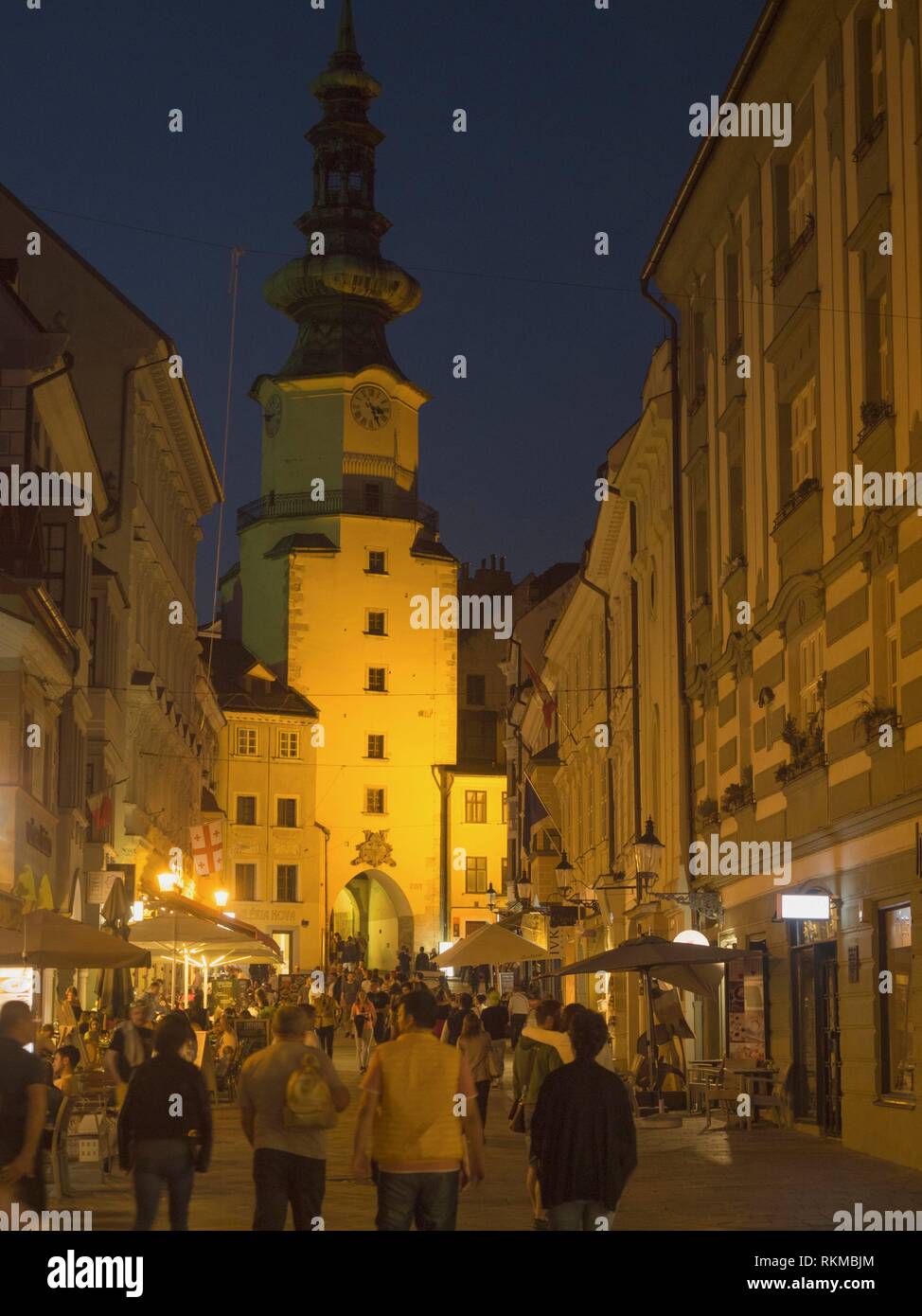 Bratislava old town night hi-res stock photography and images - Alamy