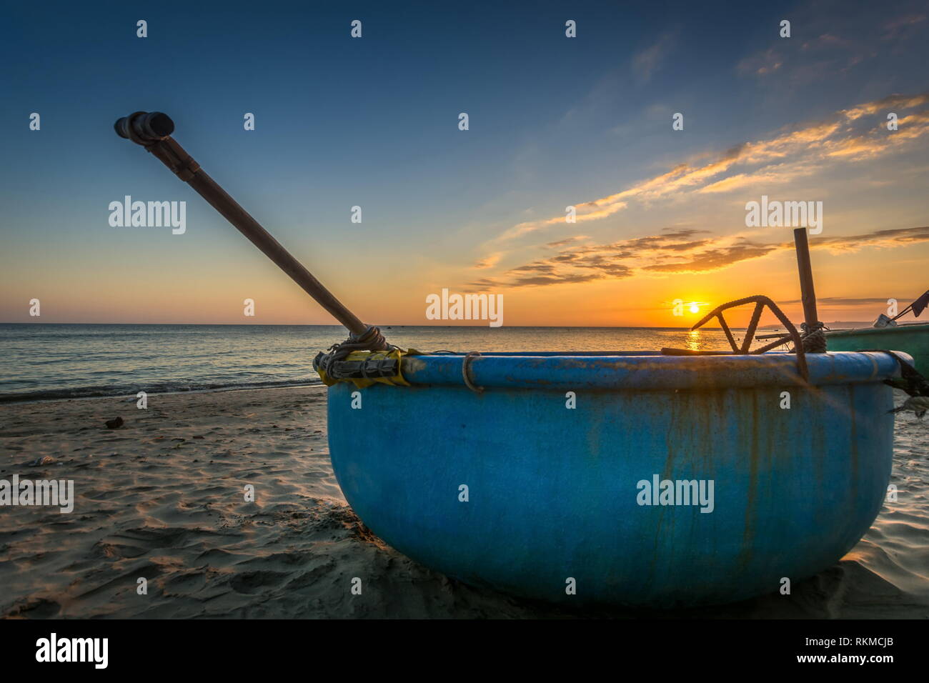 tropical beach in Mui Ne Vietnam at sunset landscape Stock Photo - Alamy