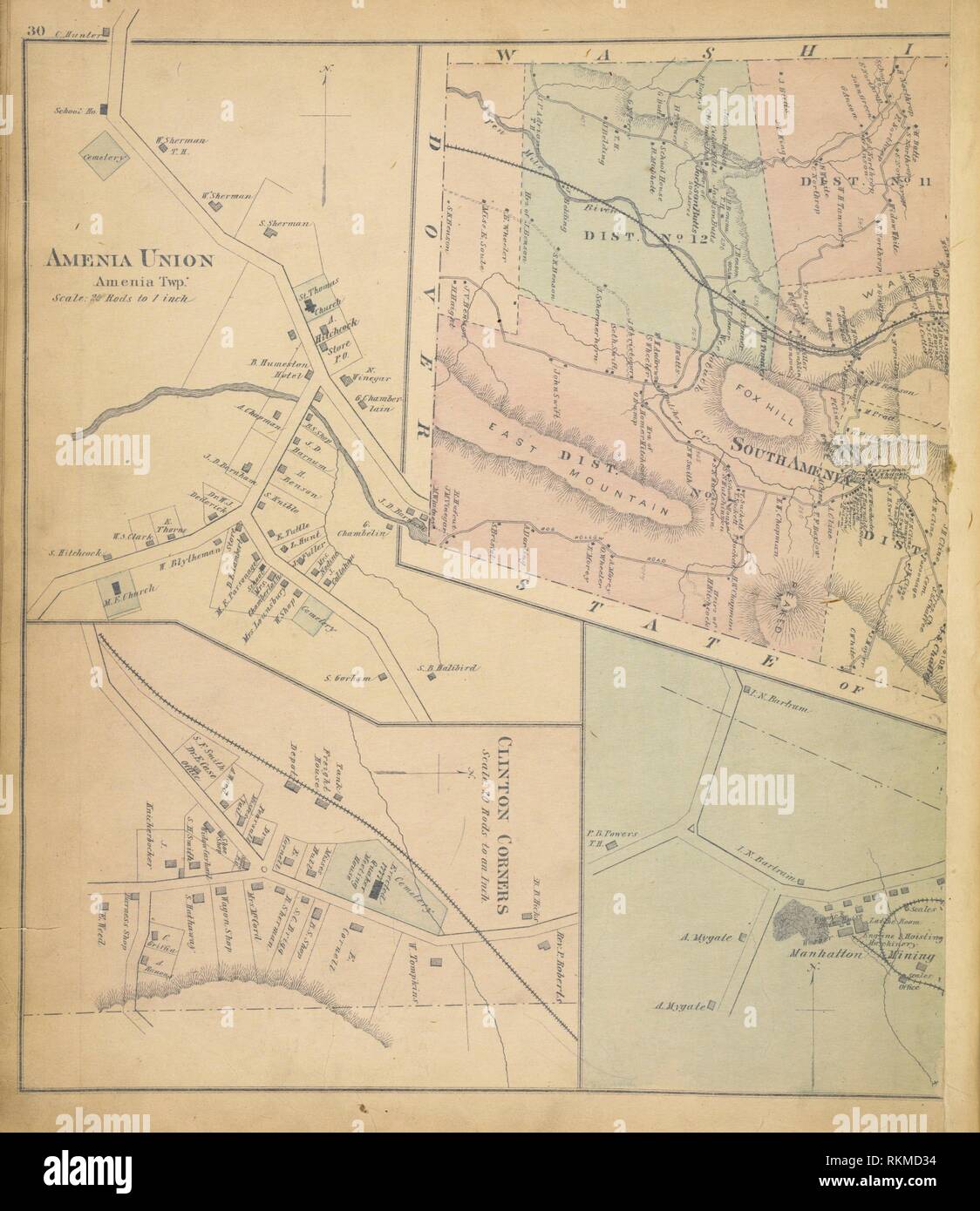 Map of sharon hi-res stock photography and images - Alamy