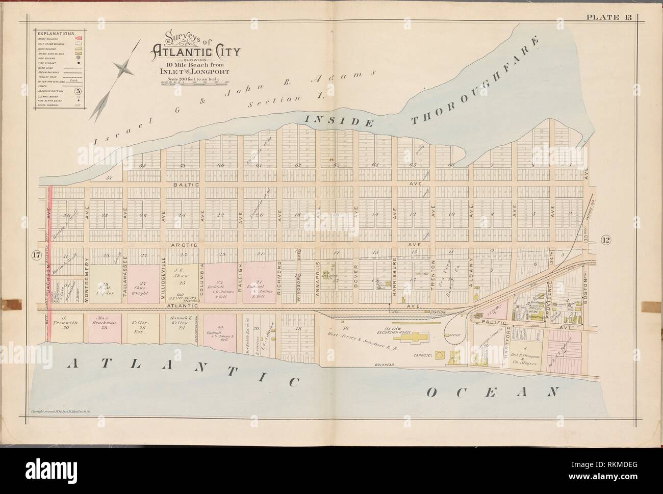 Map of ventnor city hi-res stock photography and images - Alamy