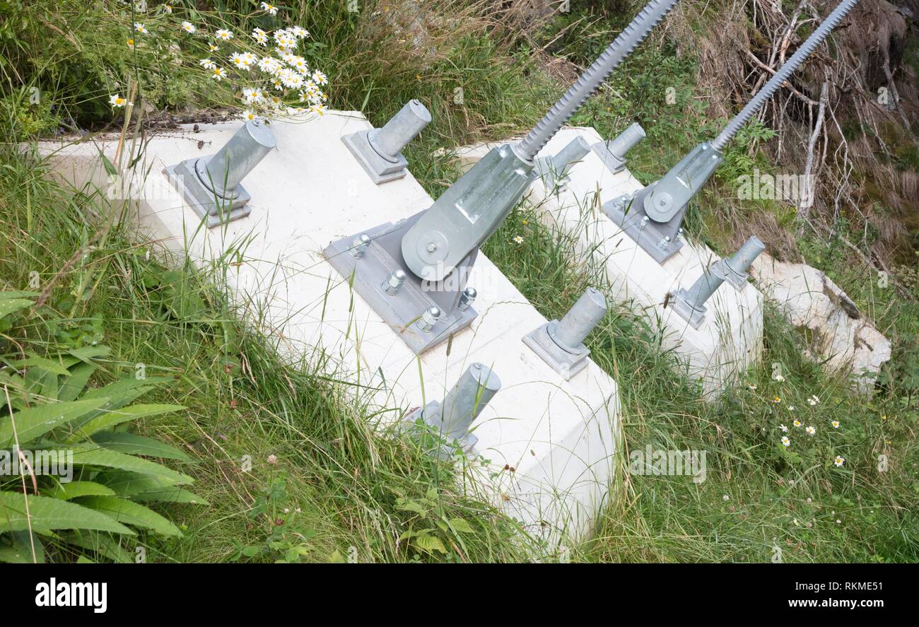 Suspension Bridge Cable Anchor Bolt High Resolution Stock Photography ...