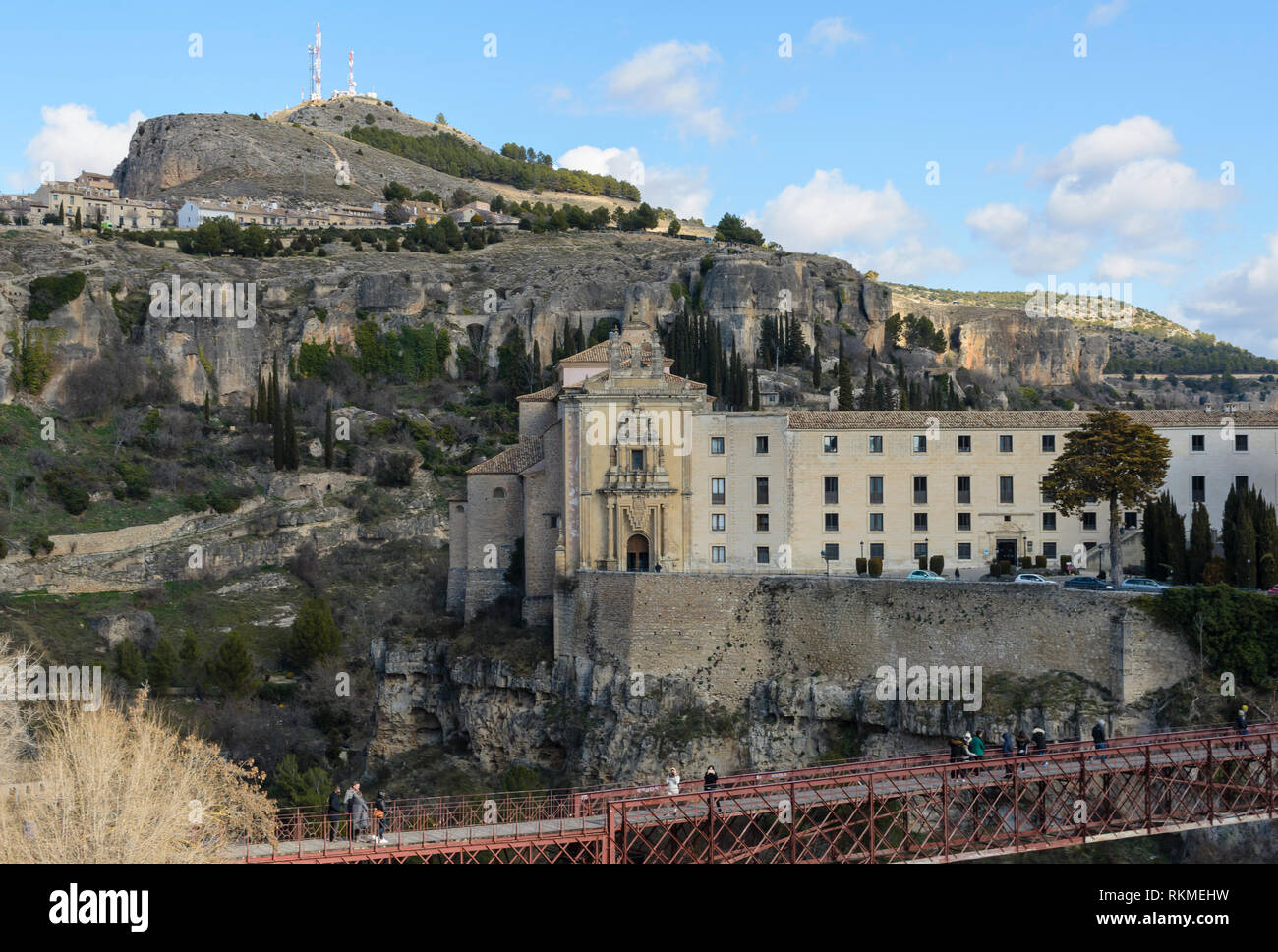 View of San Pablo bridge in Cuenca old town Stock Photo - Alamy