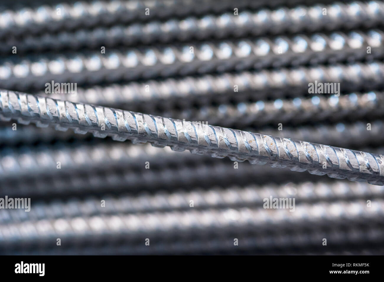 Texture of aluminum wire for armor rod cable. Abstract background ...