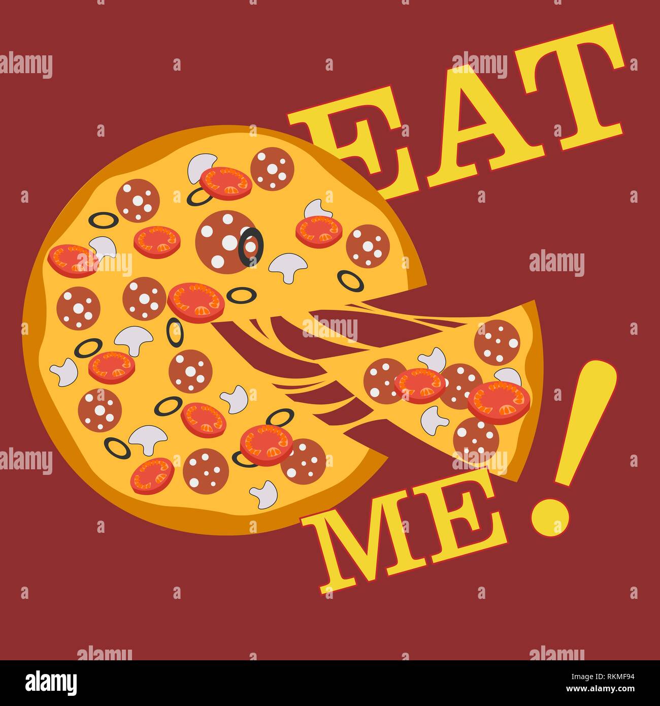 Cut off the crust Stock Vector Images - Alamy