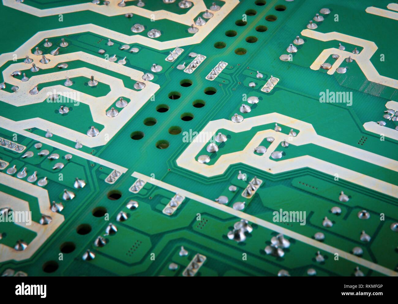 Computer circuit board, close up Stock Photo - Alamy