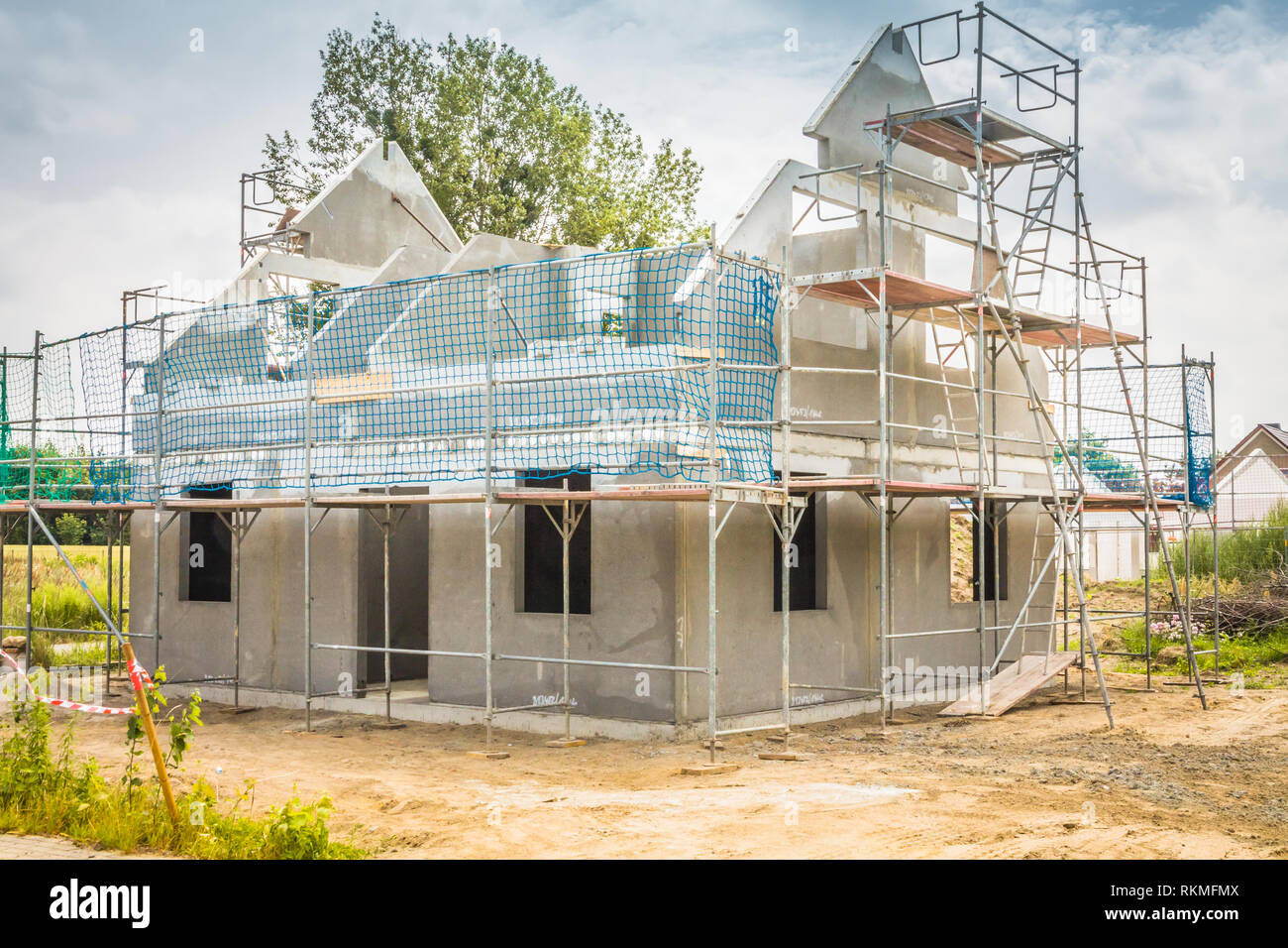 Construction site of a new home Stock Photo - Alamy