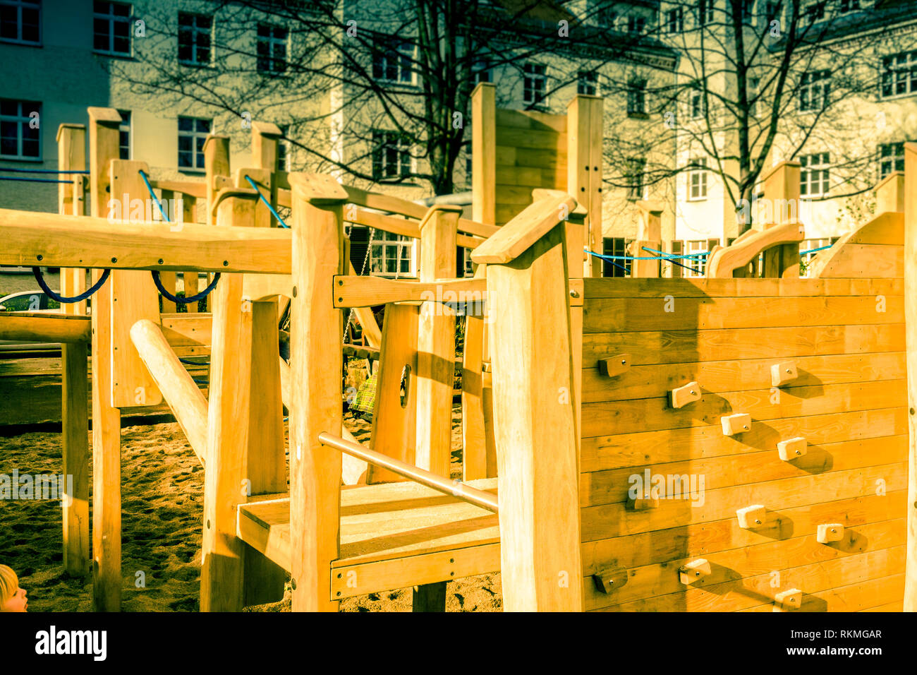 Wooden stairs play hi-res stock photography and images - Alamy