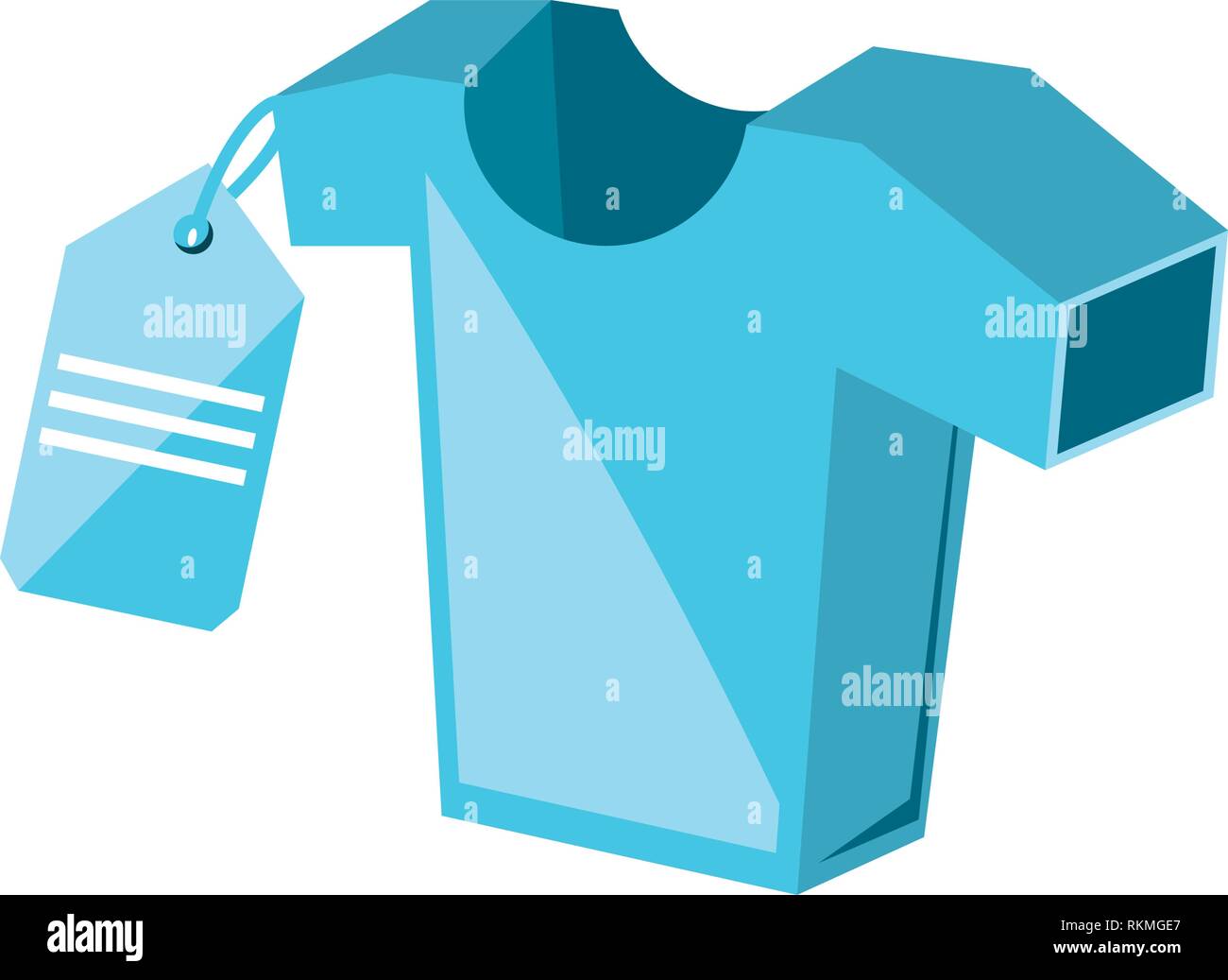 shirt man with tag commercial vector illustration design Stock Vector ...