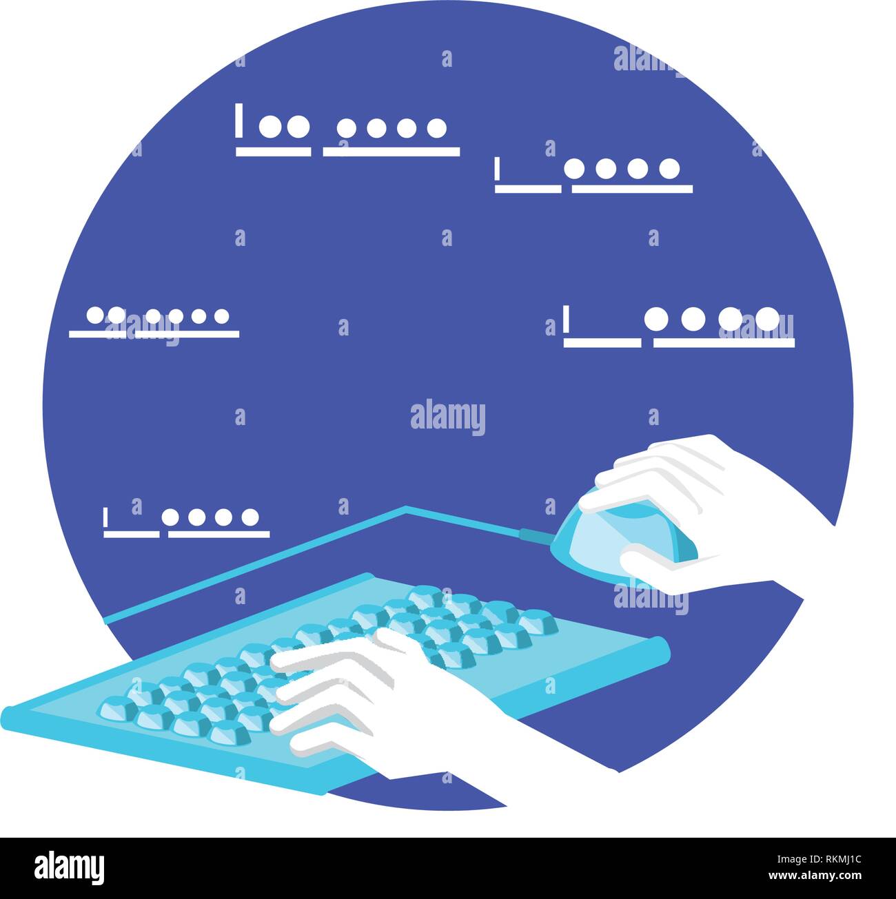 Keypad hands Stock Vector Images - Alamy