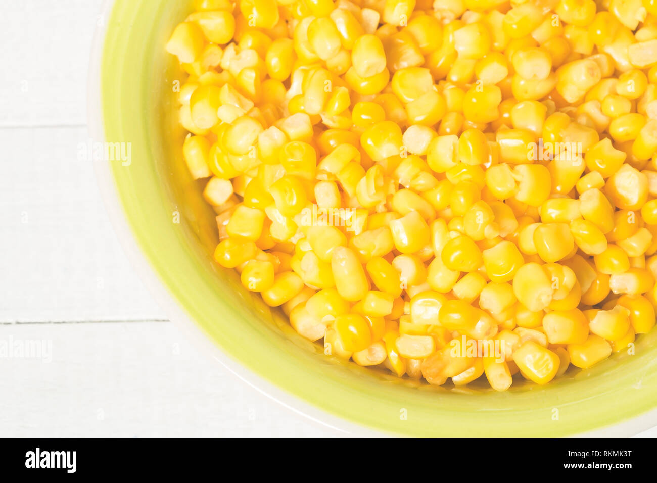 Boiled corn grains in a bowl Stock Photo - Alamy