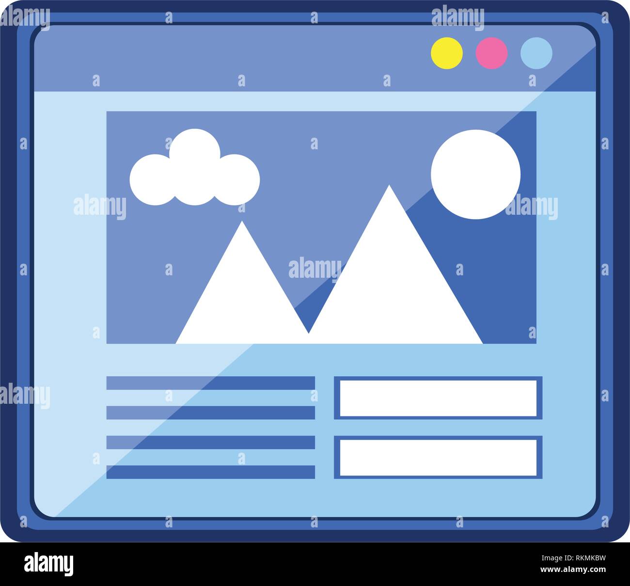 template webpage interface icon vector illustration design Stock Vector Image & Art - Alamy