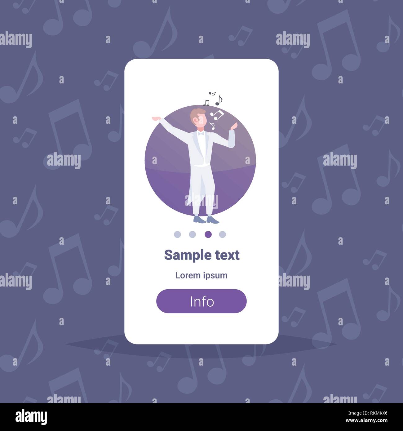 Male singer cartoon hi-res stock photography and images - Alamy