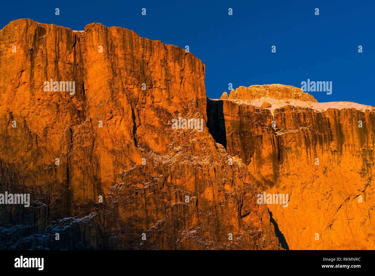 Sella Towers, Sella Pass, Dolomites, Unesco World Heritage Site, Italy ...