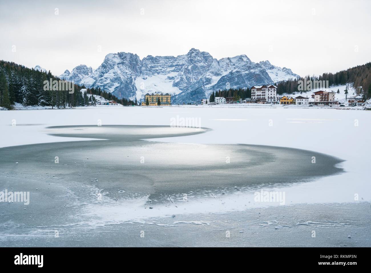 Lake Misurina, Belluno province, Dolomites, Unesco World Heritage Site ...