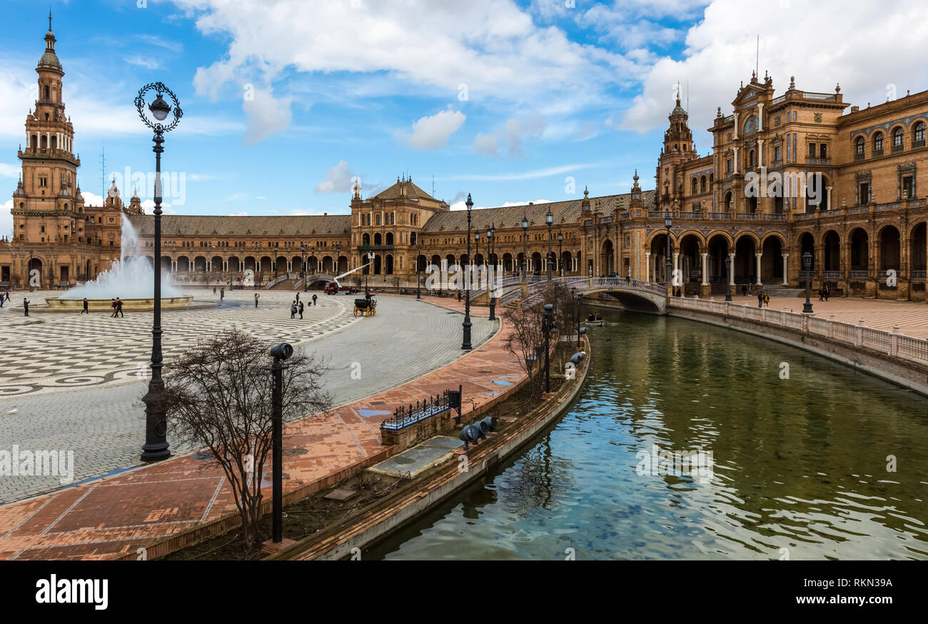 Seville, Spain - July 15, 2017: Seville is the capital of the ...