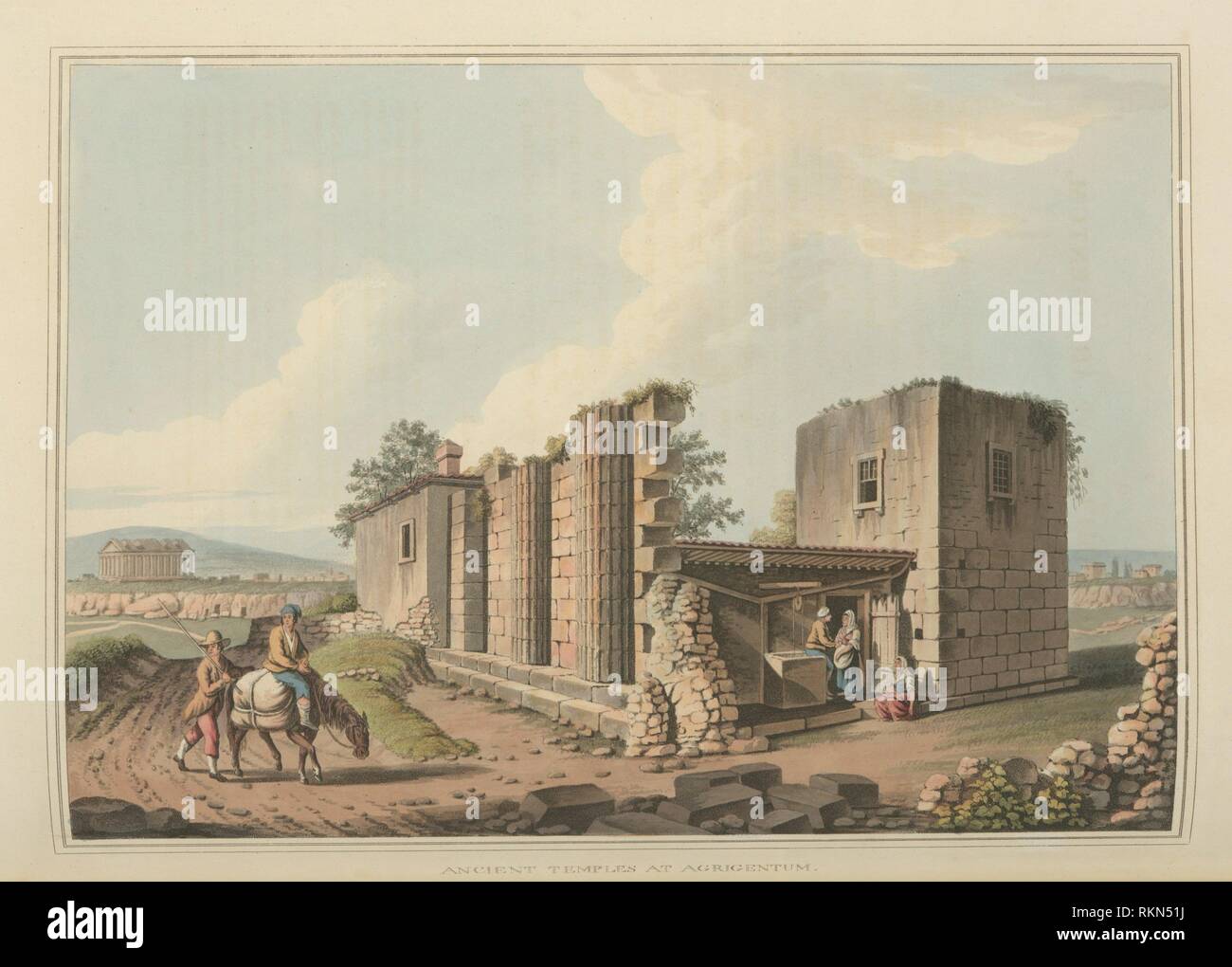Ancient Temples at Agrigentum. Watts, William (1752-1851) (Engraver ...