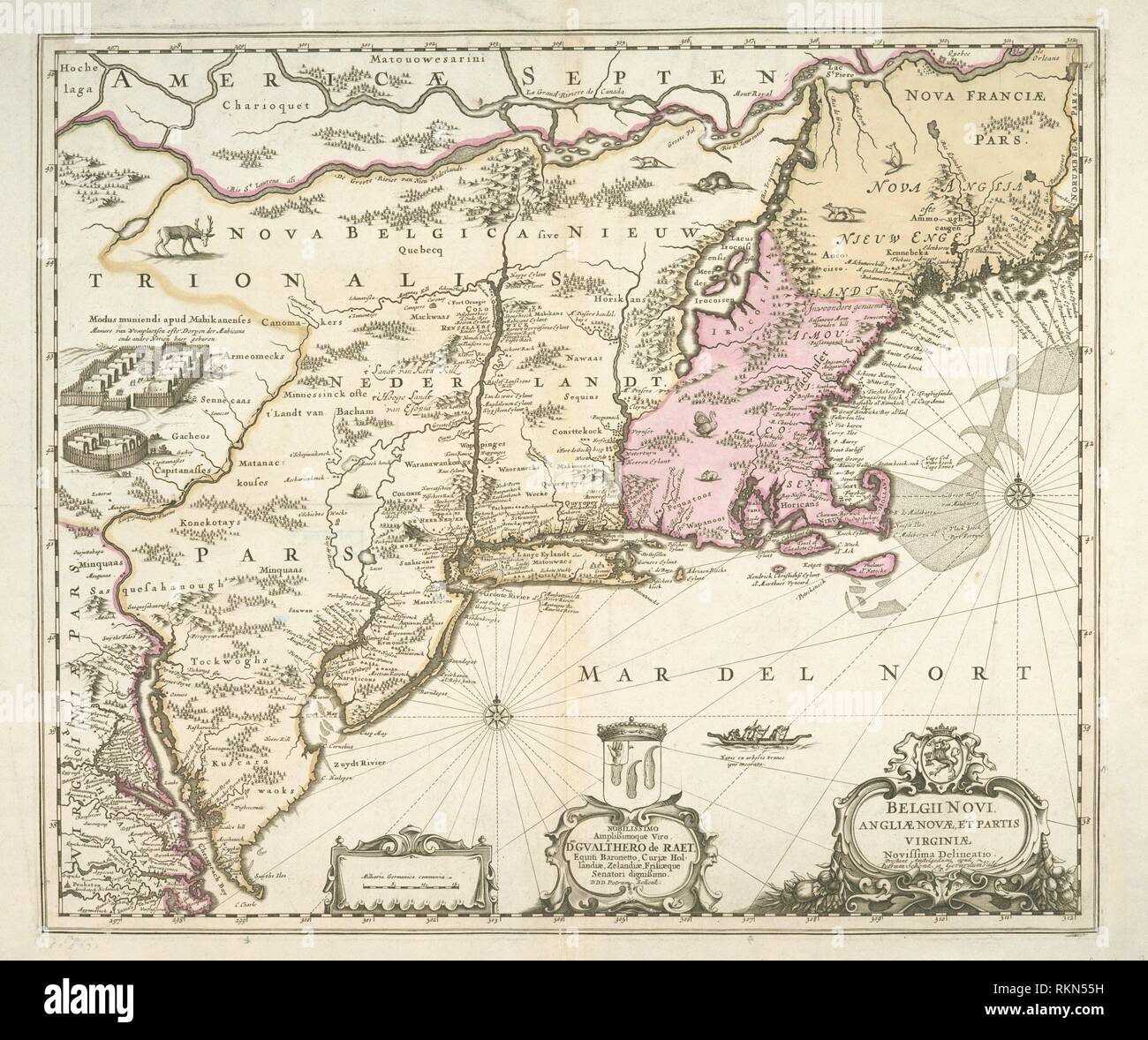 Novi belgii map hi-res stock photography and images - Alamy