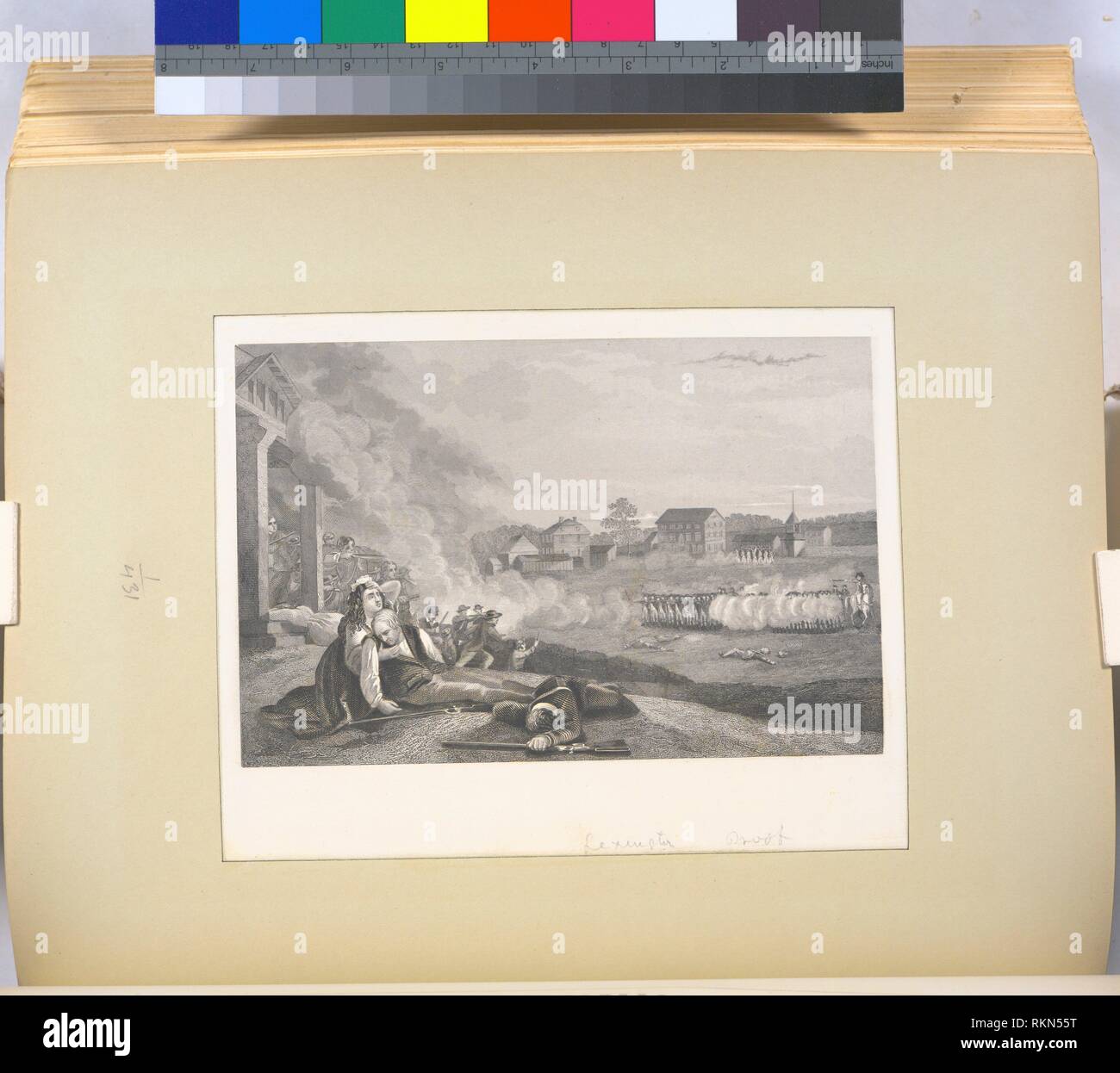 Lexington battle engraving hi-res stock photography and images - Alamy