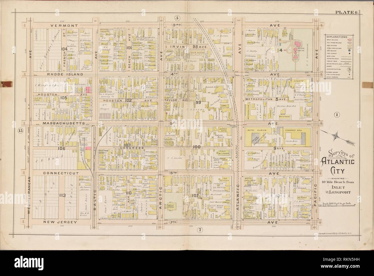 Map of ventnor city hi-res stock photography and images - Alamy