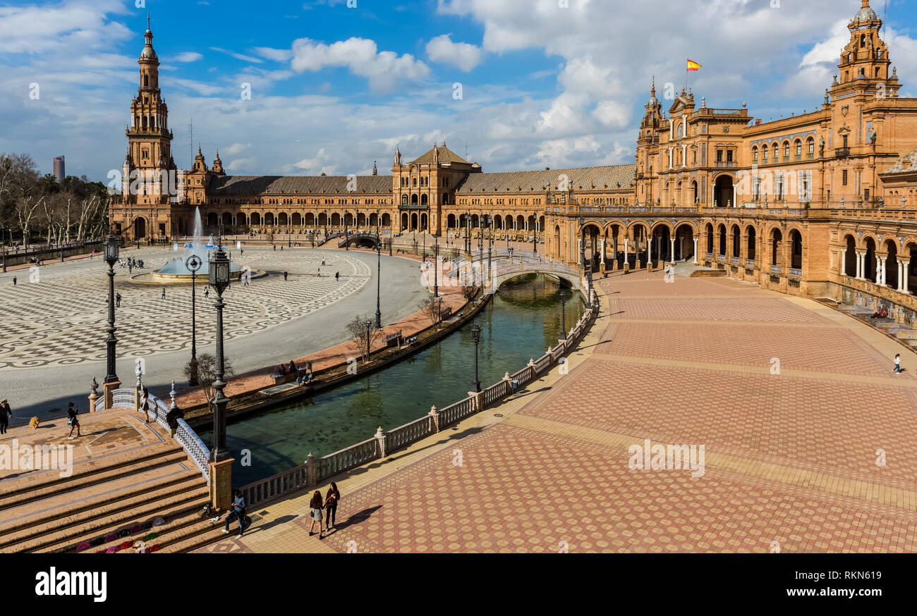 Seville, Spain - July 15, 2017: Seville is the capital of the ...