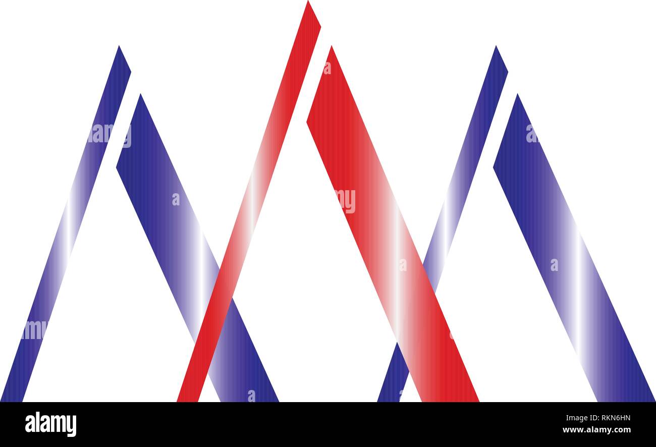 Three triangles Stock Vector Images - Alamy