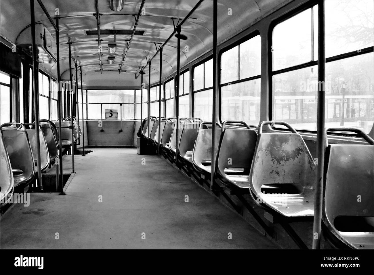 Inside view empty metro hi-res stock photography and images - Alamy