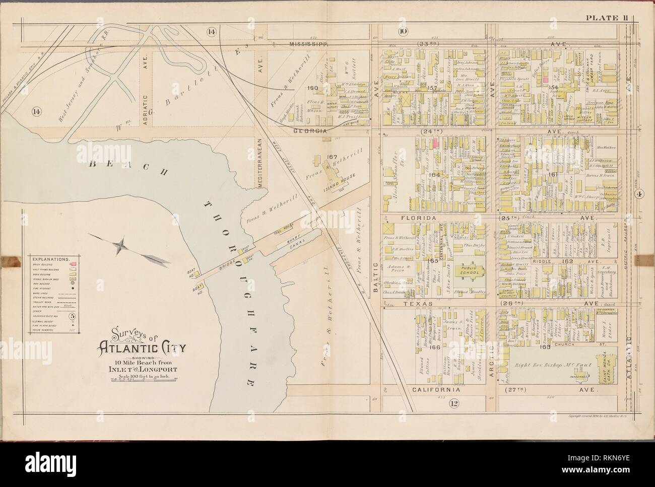 Map of ventnor city hi-res stock photography and images - Alamy