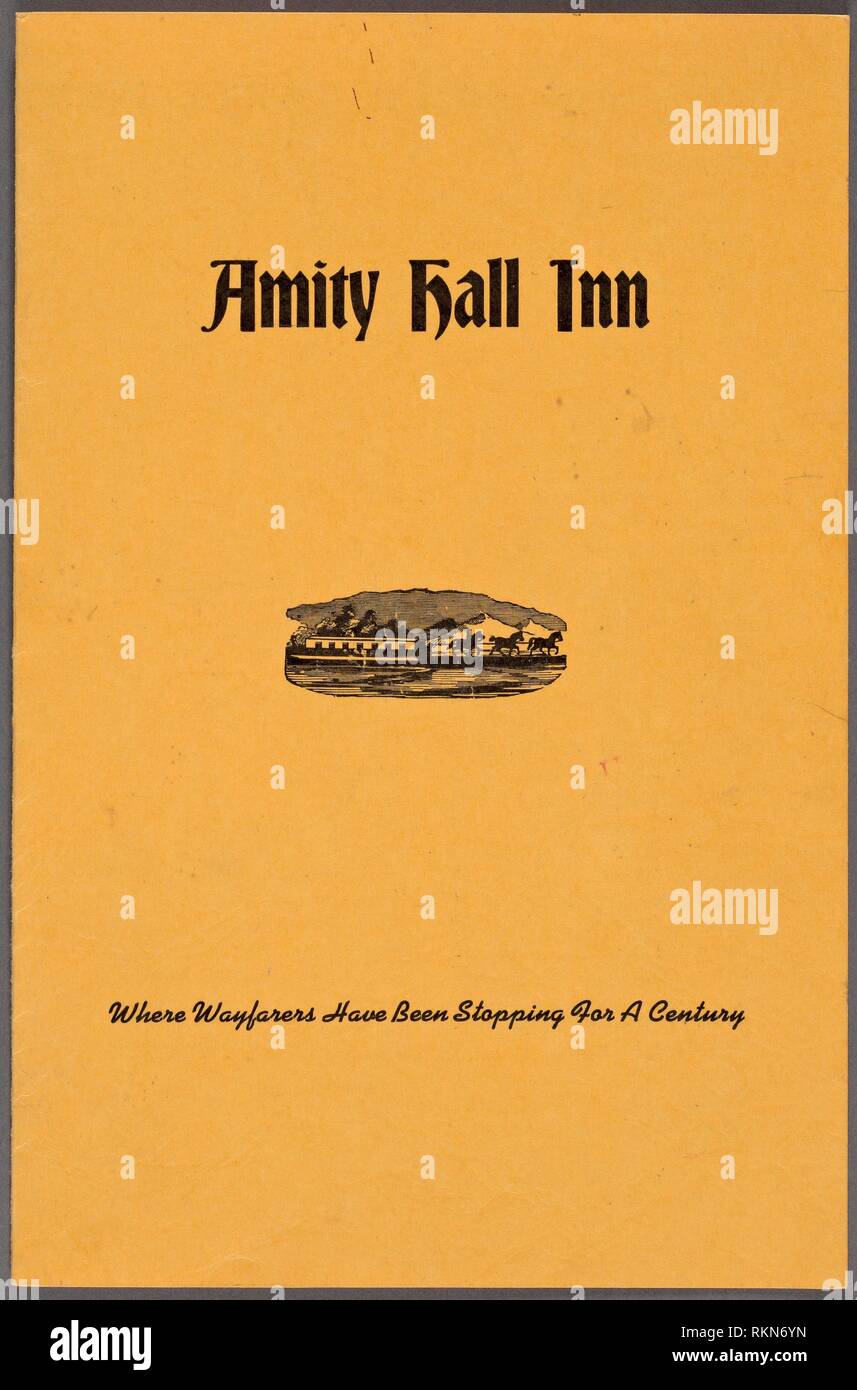 Amity Hall Inn. Buttolph, Frank E., Miss (d. 1924) (Collector). The ...